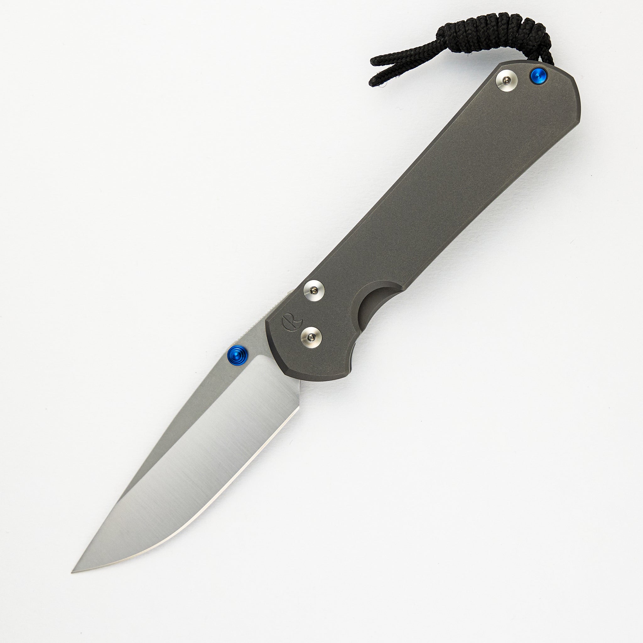Large Sebenza 31 - Drop Point Polished CPM MagnaCut Blade - Glass Blas