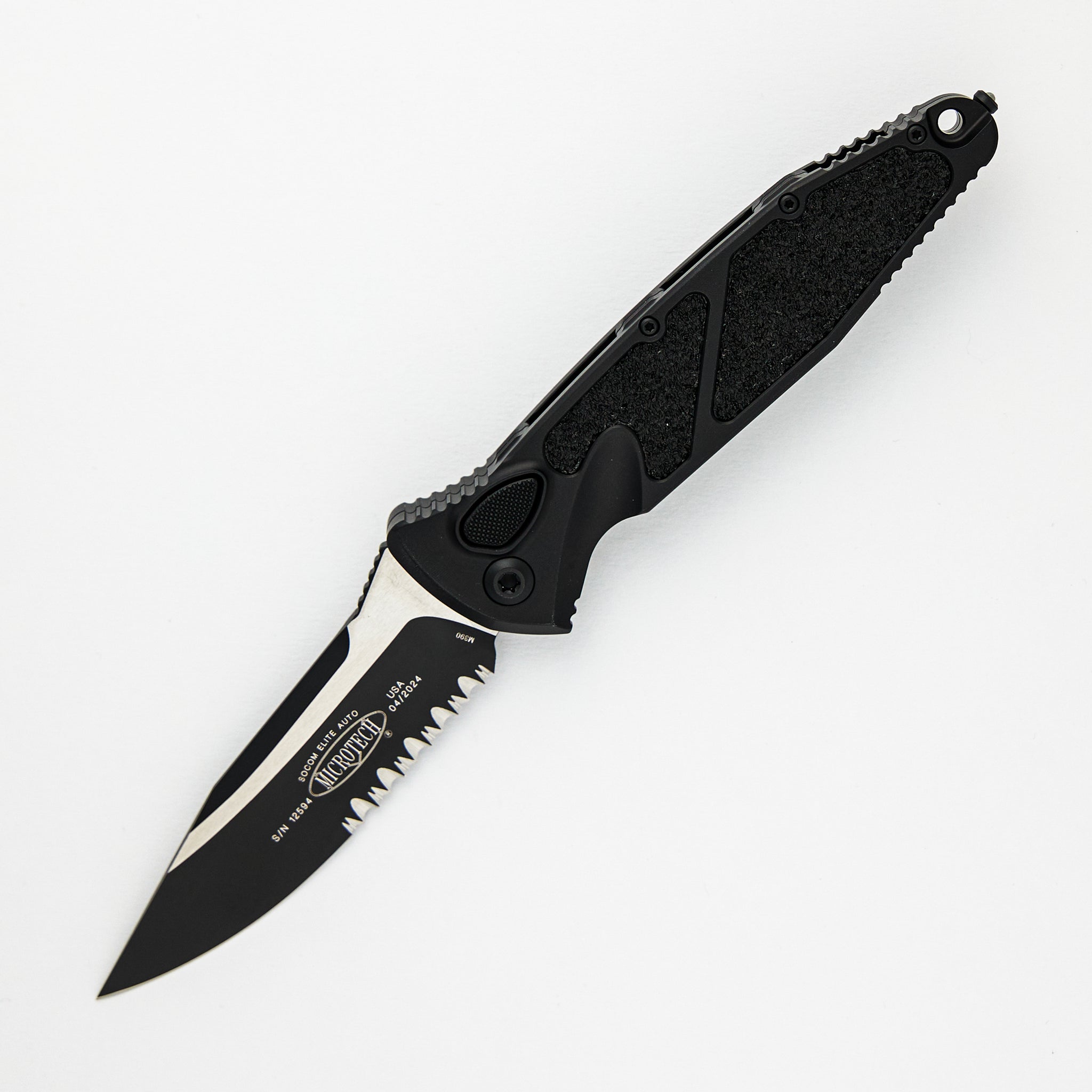 Socom Elite Auto S/E Black Tactical Partial Serrated Standard 160A-2T